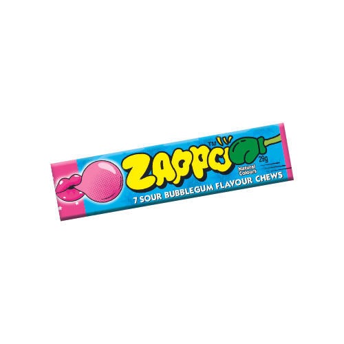 Zappo Chews Sour Bubblegum Flavour | Canberra Candy