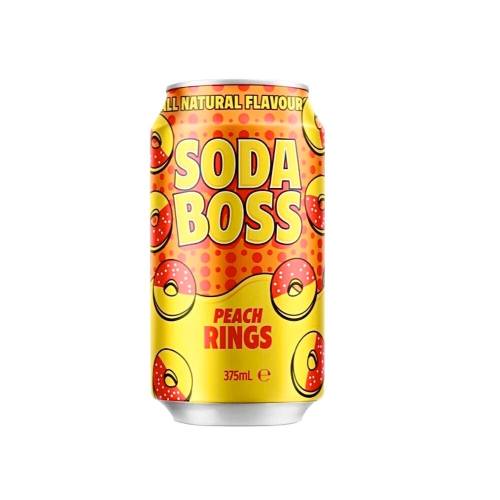 Soda Boss Peach Rings | Canberra Candy